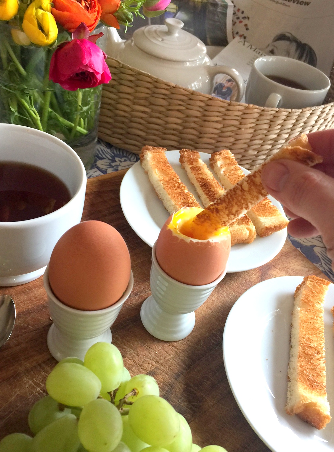 A Simple French Breakfast: Soft Boiled Œufs et Mouillettes Pour Deux ...