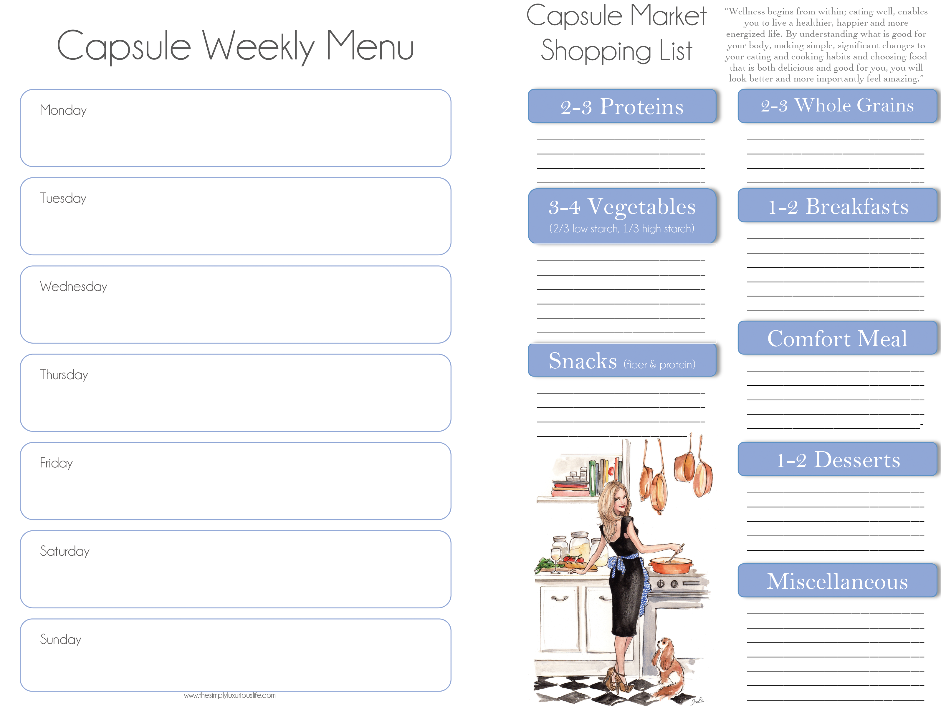 A Capsule Menu: What It Is and How to Create Your Own | The Simply ...